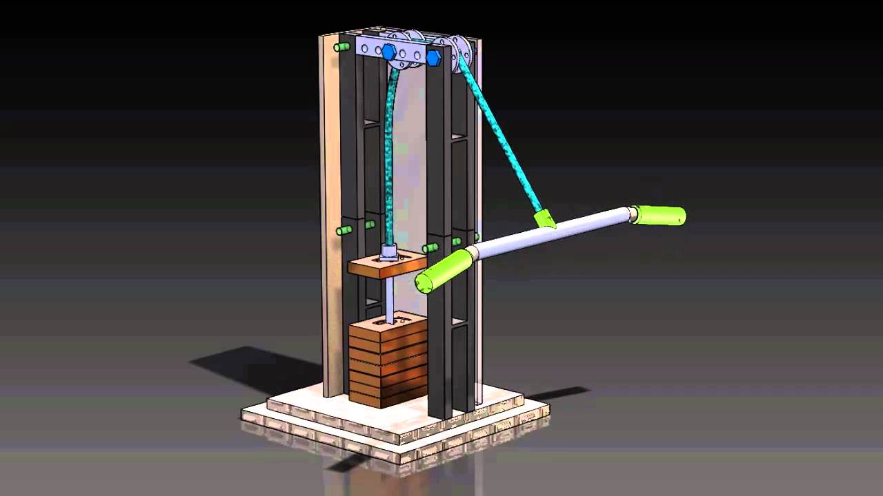 solidworks 2015 - Creacion y Animacion de un simple Gym - YouTube