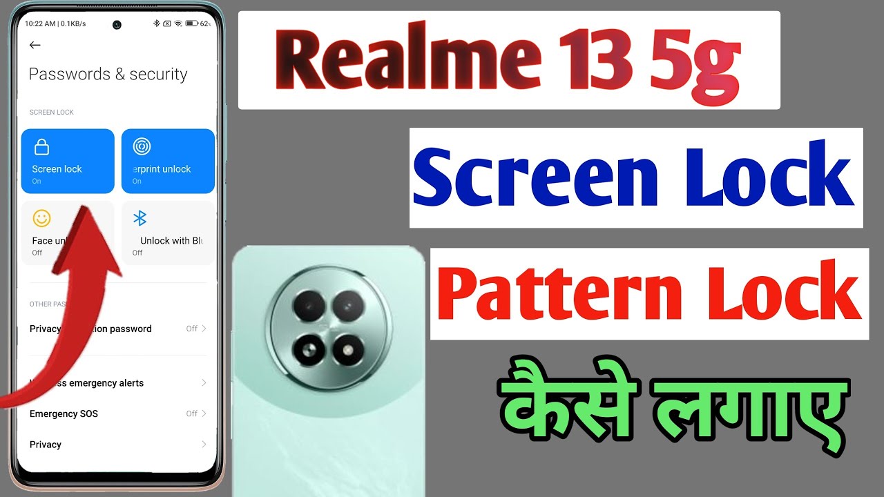 Realme 13 5G screen lock setting | Realme 13 5G me screen lock kaise ...