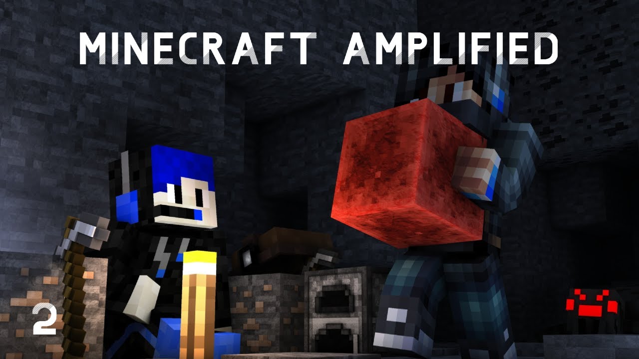 Minecraft Amplified | Into The Mines | MInecraft Survival (Ep. 2) - YouTube