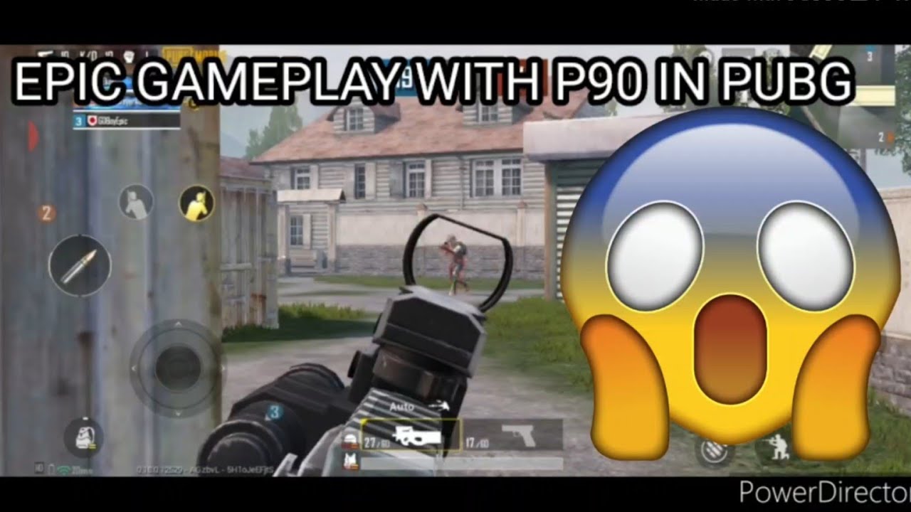 EPIC GAMEPLAY WITH P90 IN PUBG - YouTube