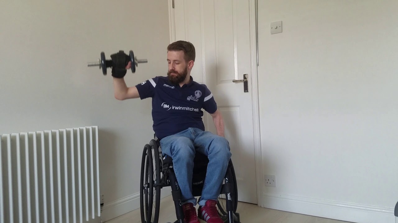 Weights | Disability Gym Workouts From Home - YouTube