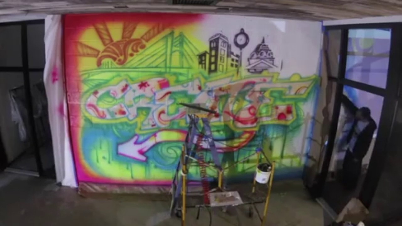 Airbrush Assassin creates urban graffiti mural for Codefi coworking ...