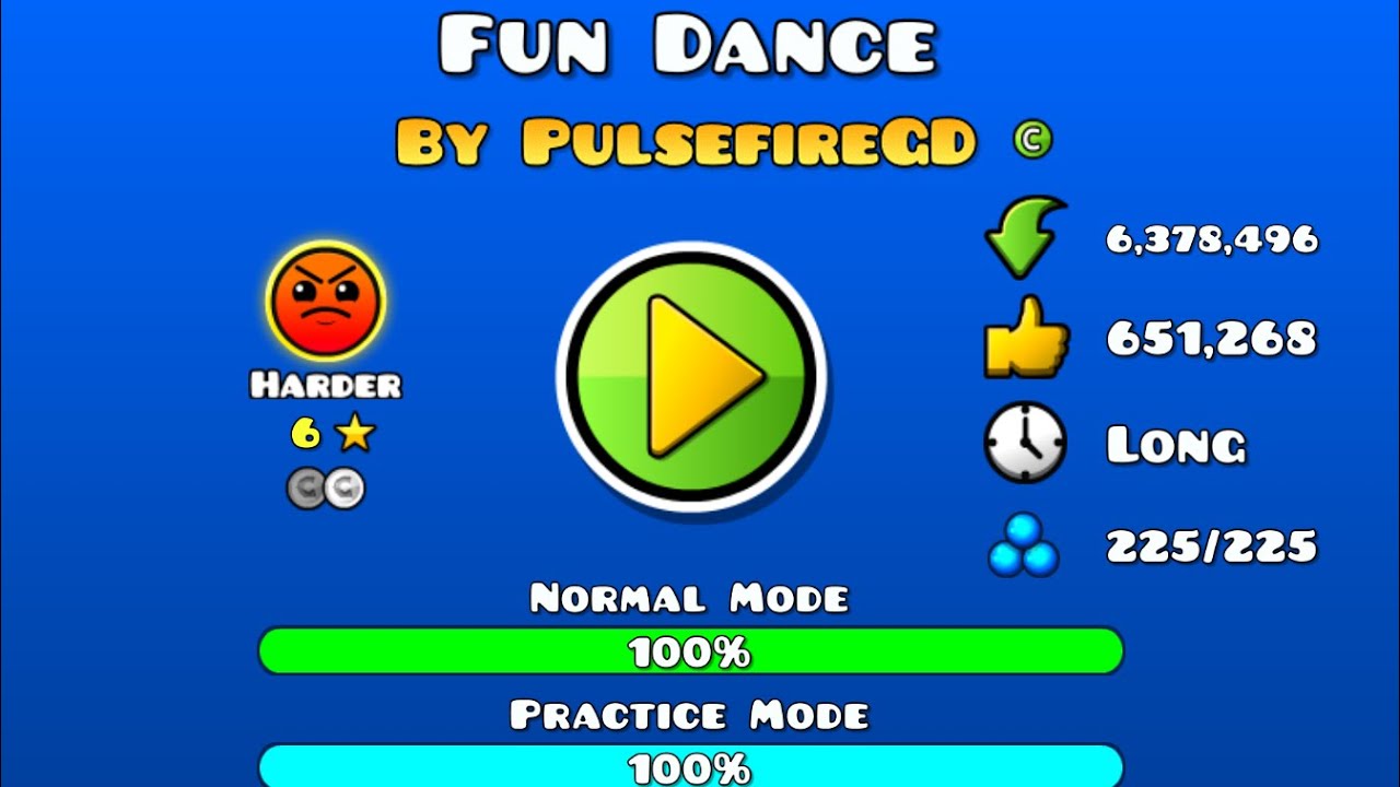 Fun dance geometry dash - YouTube