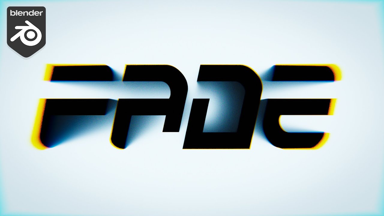 Create A Modern Text Design in Blender - YouTube