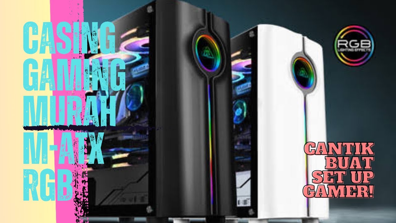 Gaming Casing PC Case RGB Murah Bagus M Atx Armaggeddon Tron Holo 3 ...