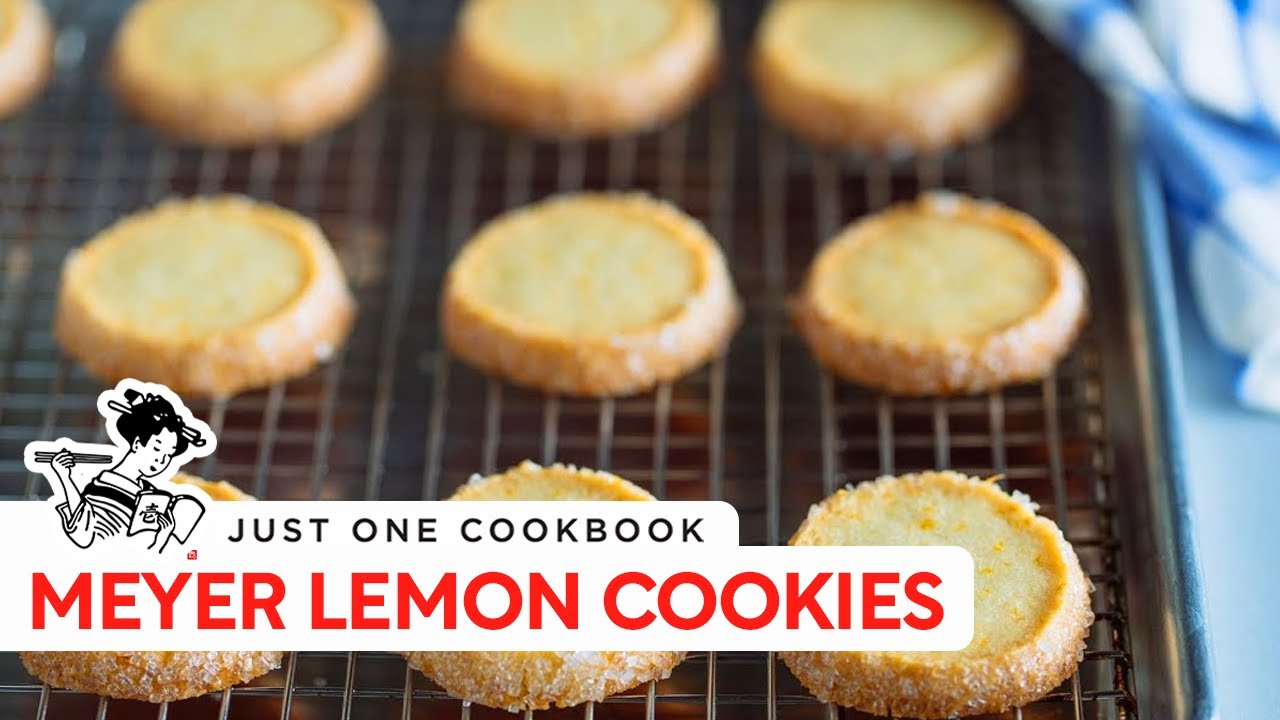 How to Make MEYER LEMON COOKIES (Sables) (Recipe) マイヤーレモンサブレの作り方 (レシピ ...