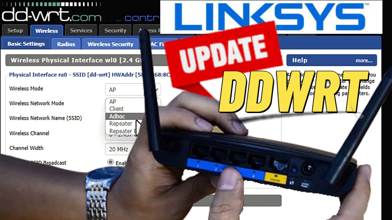 Linksys e1700 ddwrt || Tutorial Upgrade ddwrt linksys E1700 - YouTube