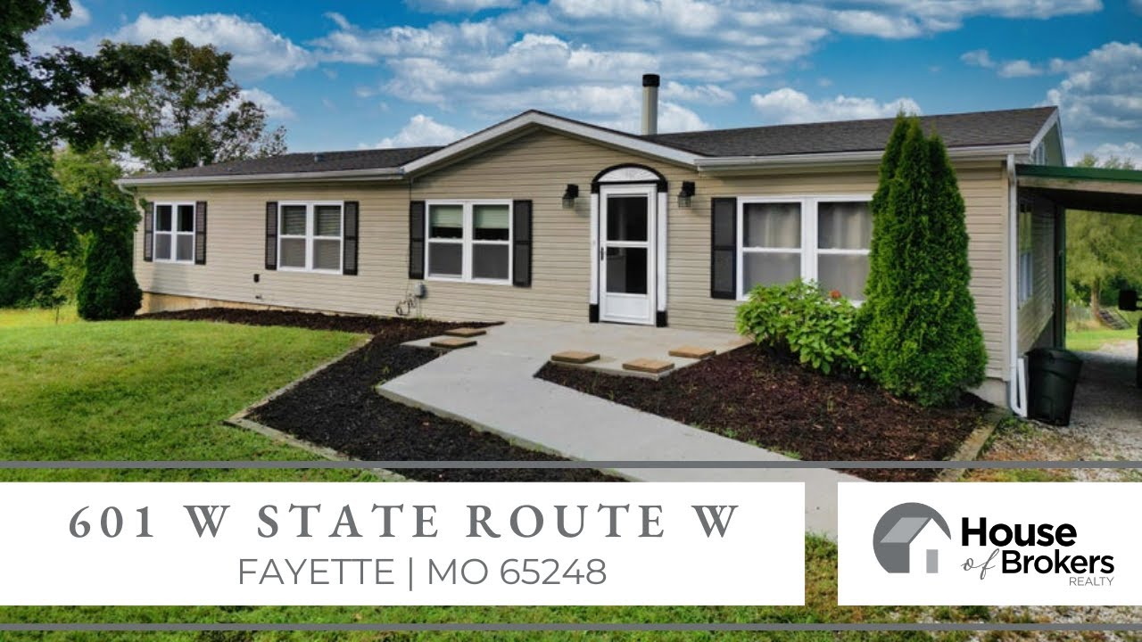 601 W STATE ROUTE W, FAYETTE, MO 65248 - YouTube