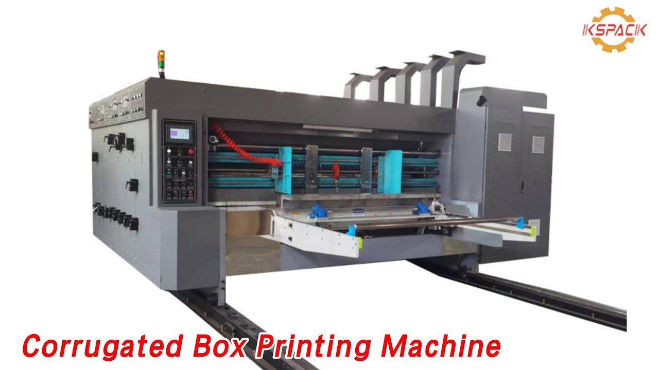 Automatic Corrugated Box Printing Machine High Speed Flexo Ink Safety ...
