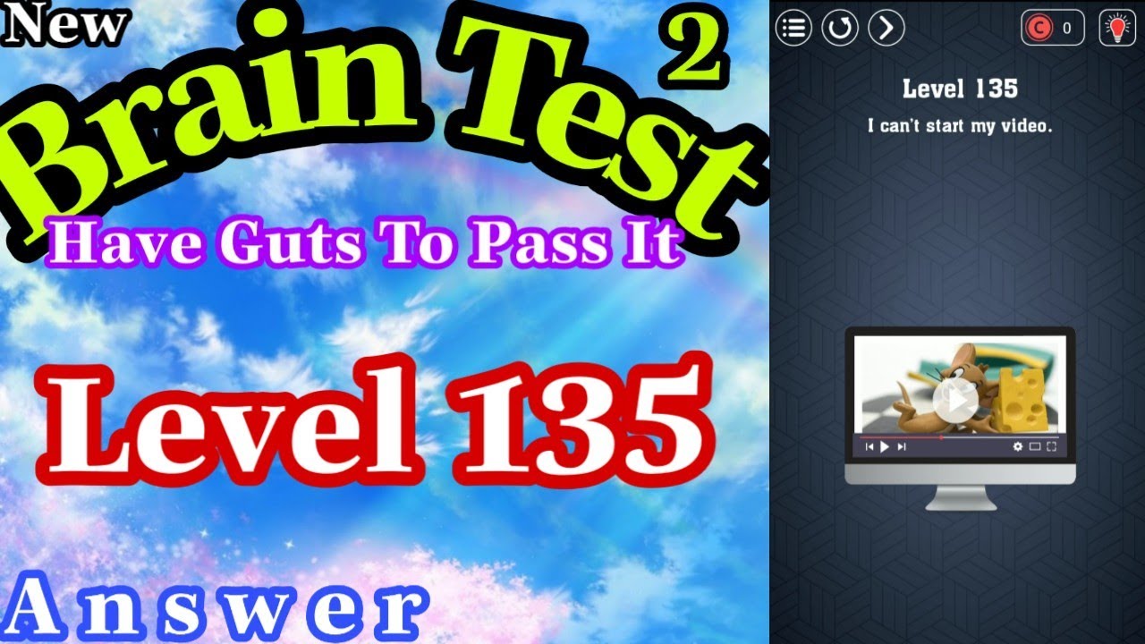 《Brain Test Level 135》Have Guts To Pass It - Answer Solution / Đáp Án ...