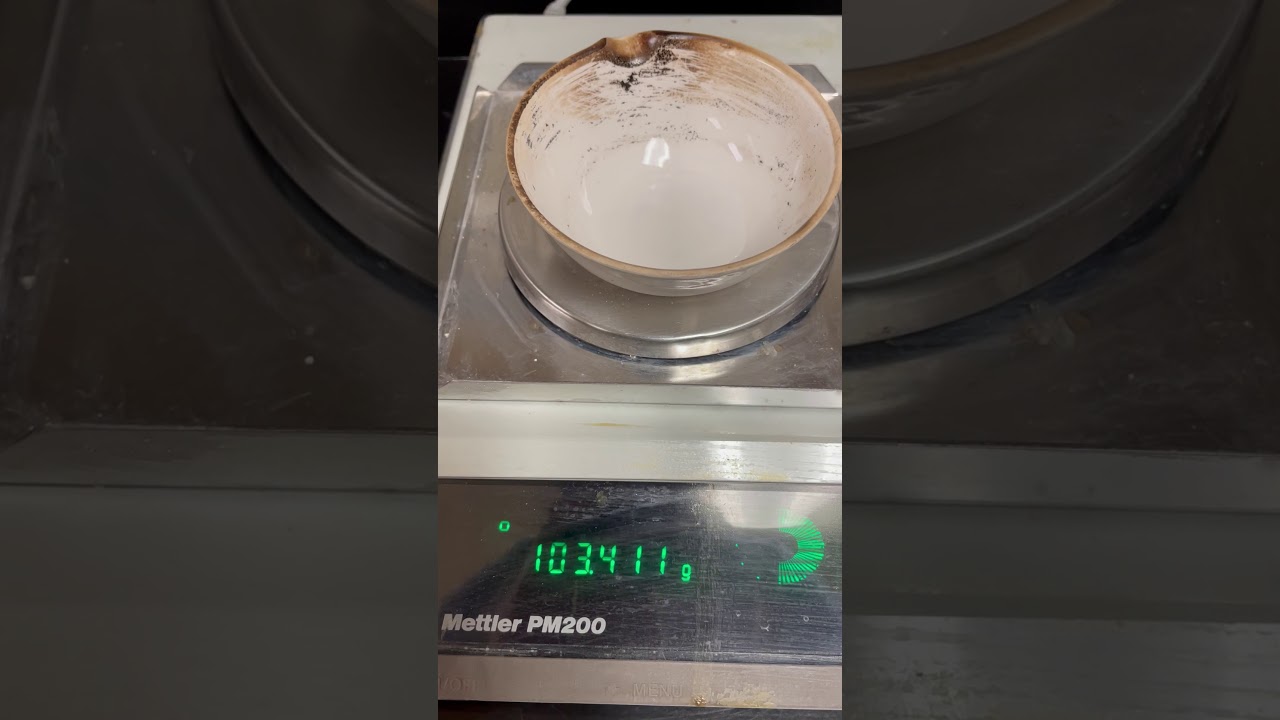 mass of saltwater sample - YouTube