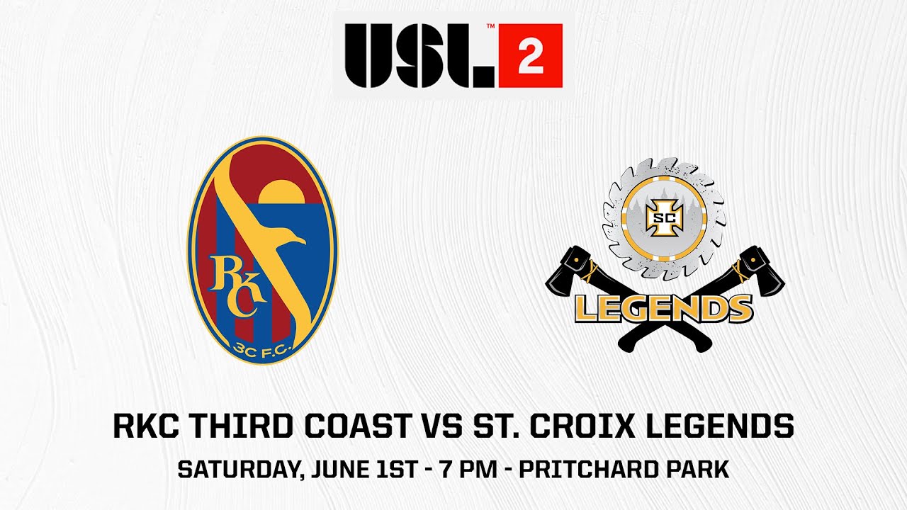 RKC Third Coast vs. St. Croix Legends: 2024 USL League 2 - YouTube