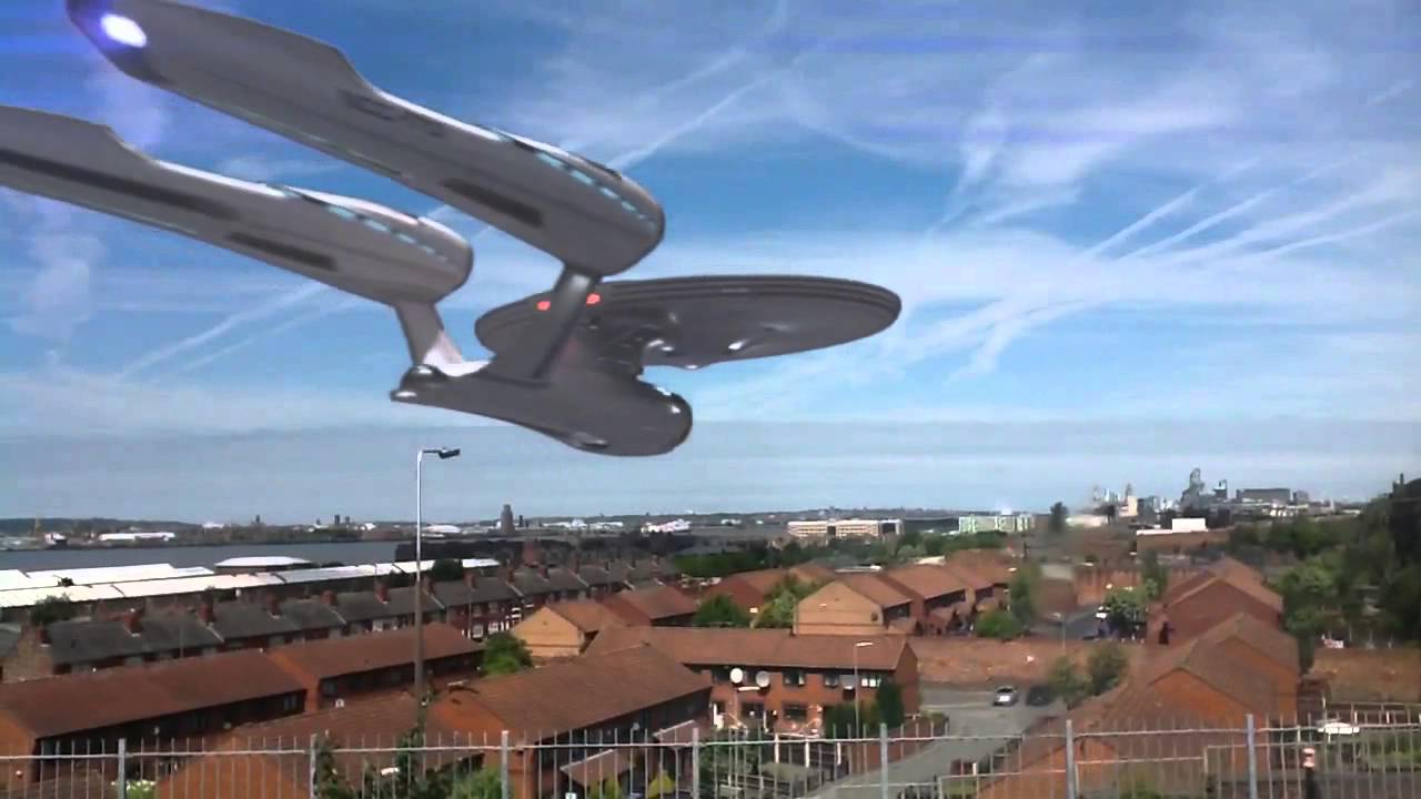 Enterprise over my house - YouTube