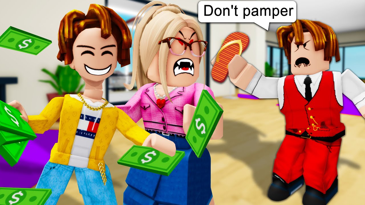 ROBLOX Brookhaven 🏡RP - FUNNY MOMENTS: Peter is Very Pampered by His ...