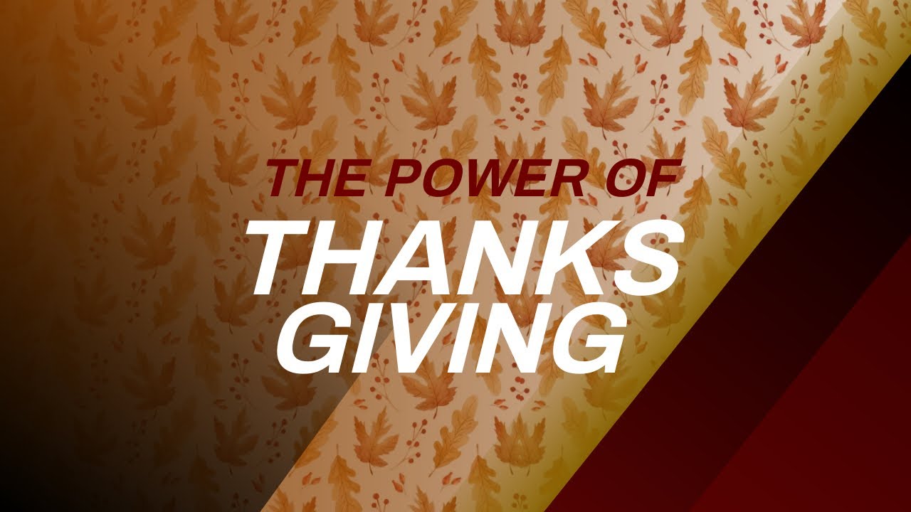 The Power of Thanksgiving || Pastor Femi Alofe - YouTube