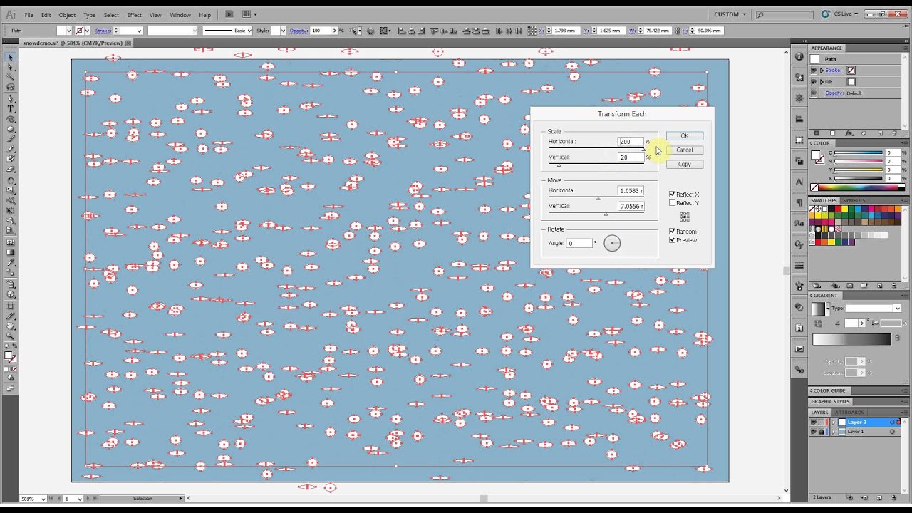 Easy way to draw snow using Adobe Illustrator - Aron Alliston - YouTube
