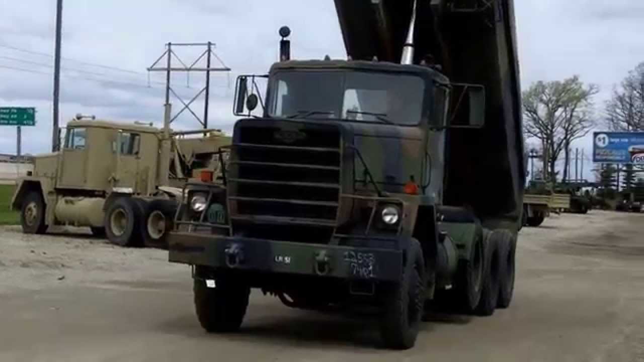 M917 20 Ton 8x6 Military Dump Truck - YouTube