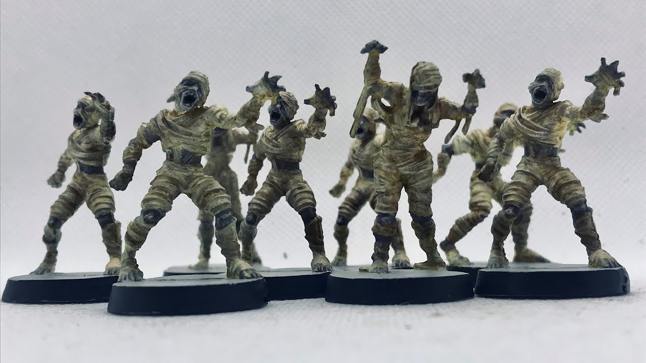 Painting the Heroquest Mummies - YouTube