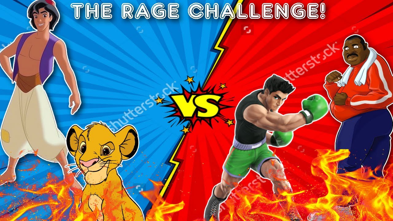 ALADDIN AND SIMBA MEETS SUPER PUNCH OUT! - My Own Rage Game Challenge ...