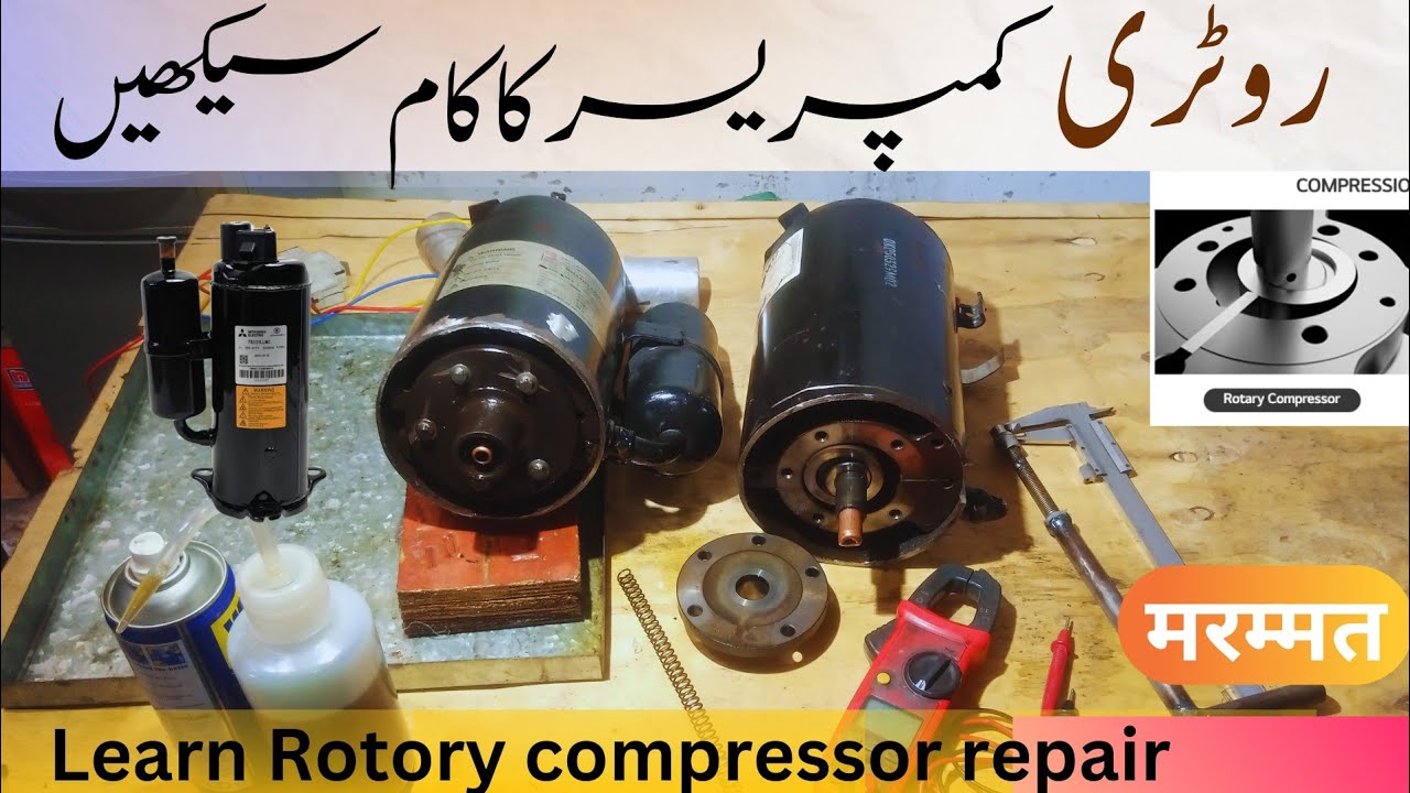 Rotory Compressor Repair.Learn Rotory compressor repairing step by step ...
