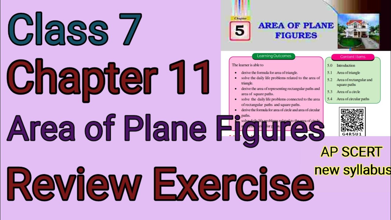 Review Exercise Area Of Plane Figures Chapter 11 Class7 AP SCERT New review-exercise-area-of-plane-figures-chapter-11-class7-ap-scert-new