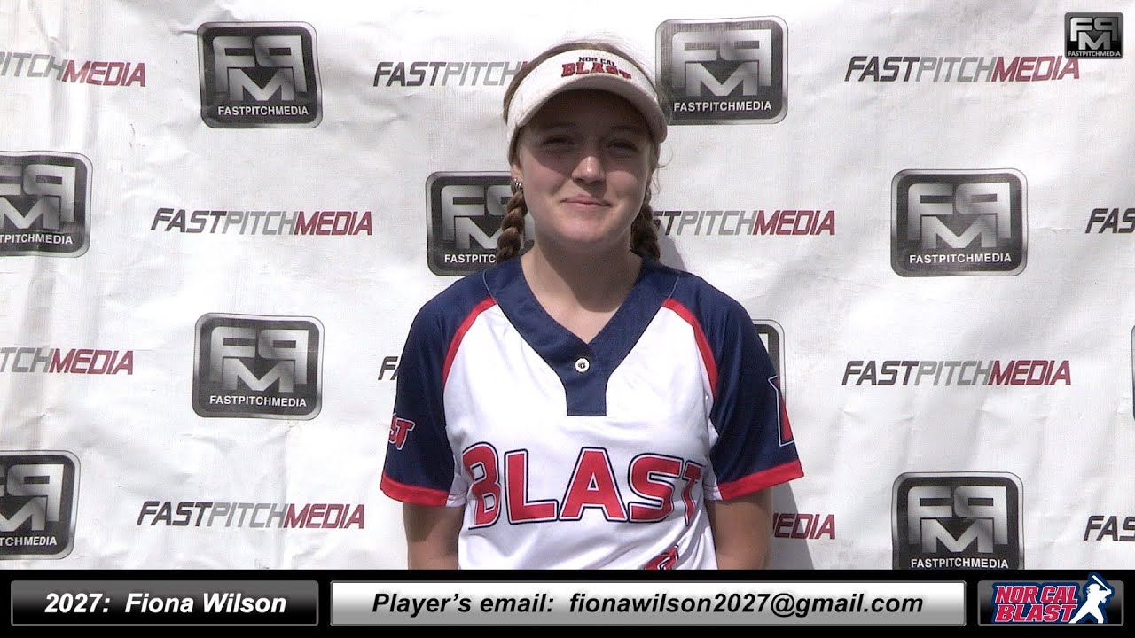 2027 Fiona Wilson Pitcher and First Base Softball Player Skills Video ...