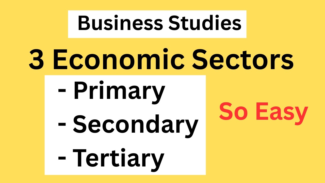 3 Economic Sectors – Primary, Secondary and Tertiary - YouTube