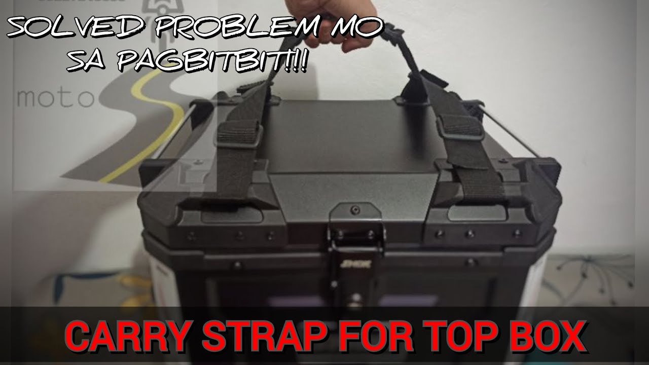 Motorcycle Carry Strap Top Box - YouTube