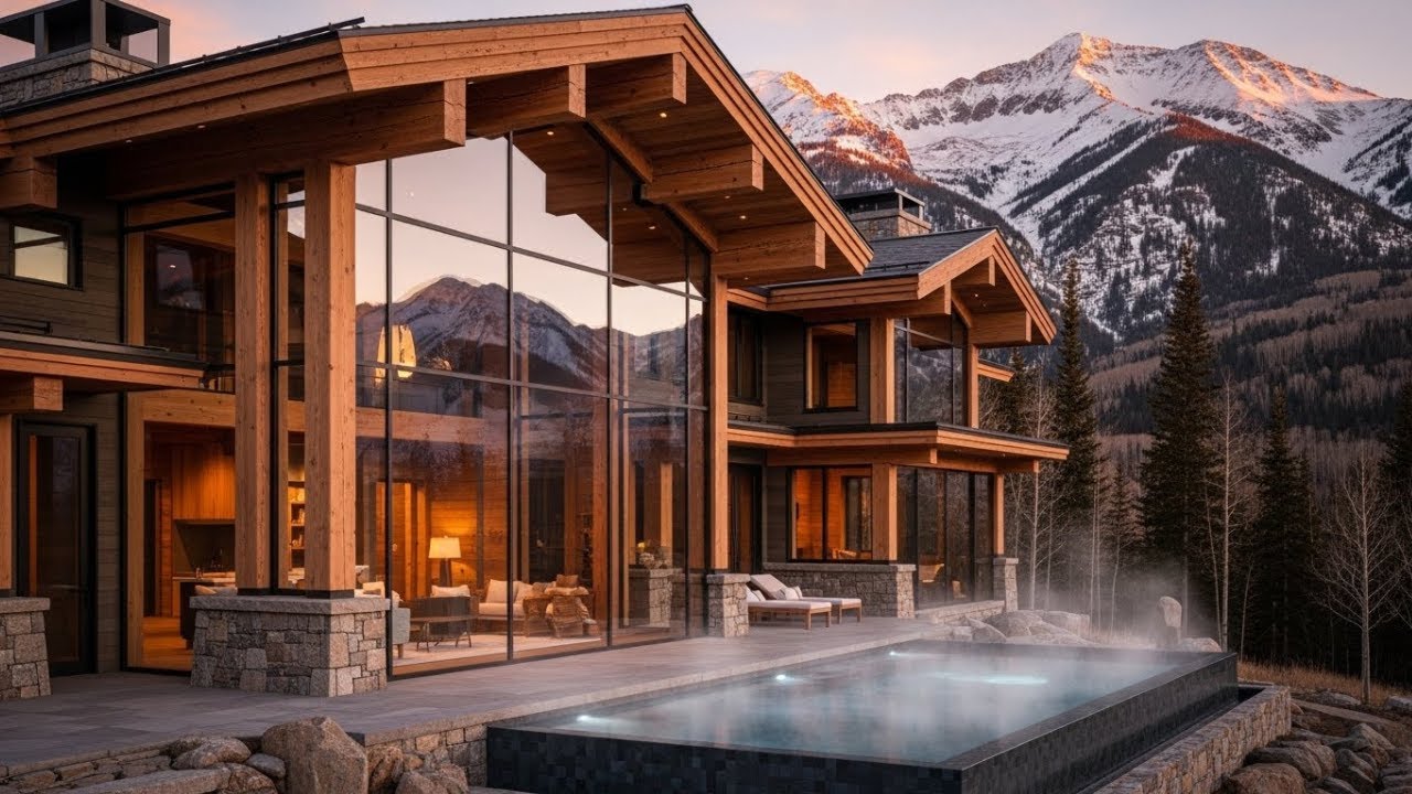 Inside Aspen's $360M Glass & Timber Mountain Mansion | Rocky Mountain ...