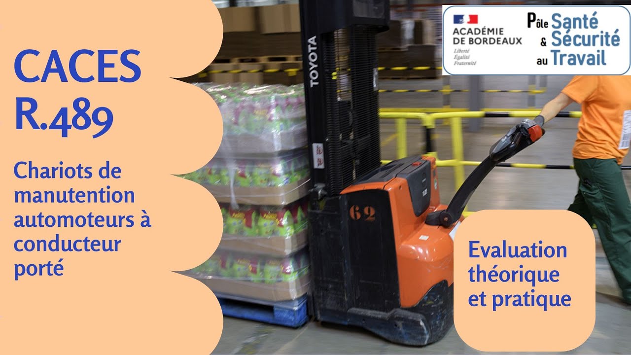 CACES R.489 : Évaluation théorique et pratique - YouTube