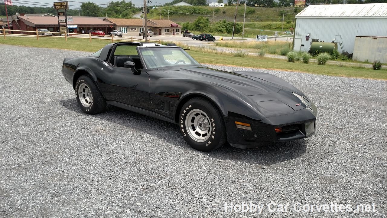 1981 Black Black Corvette T Top 4spd For Sale - YouTube