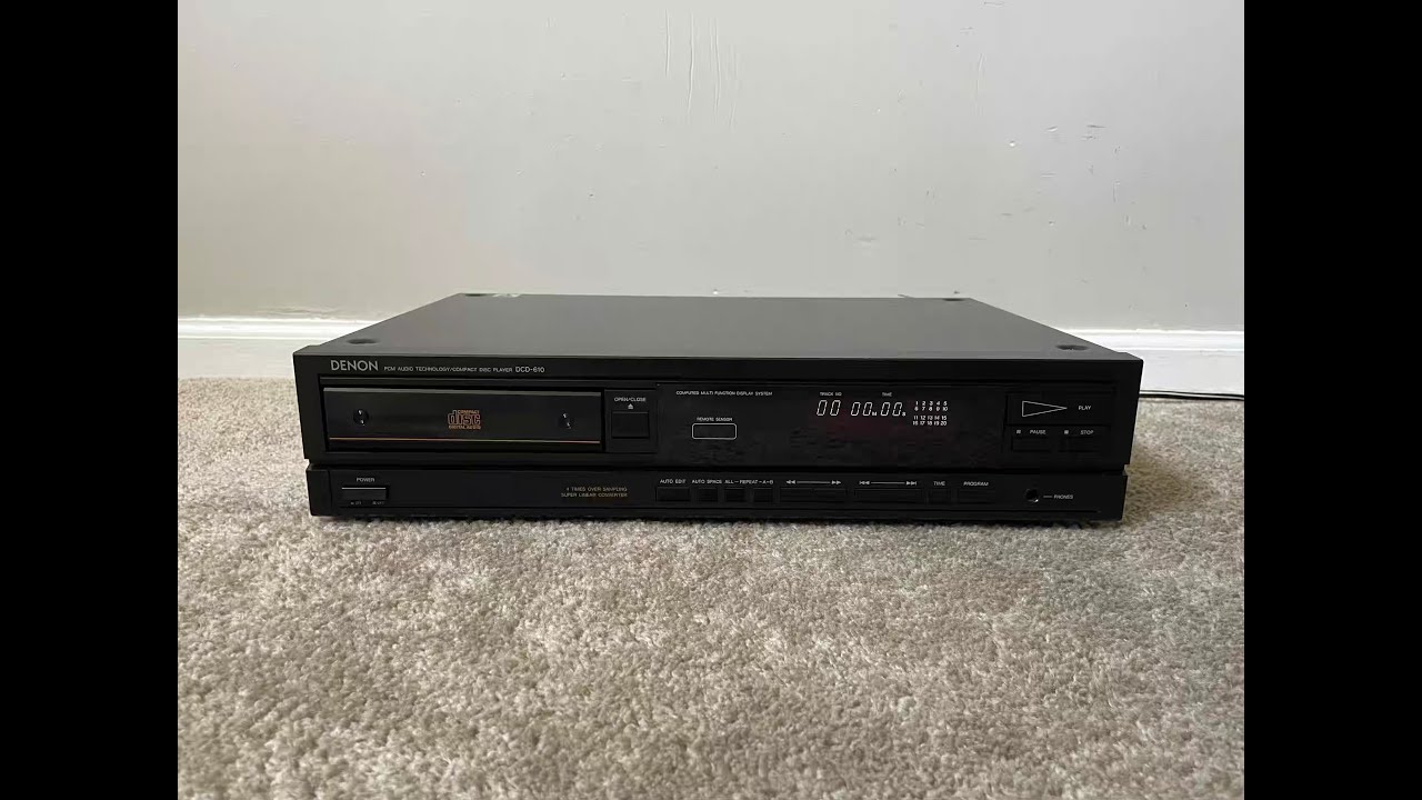 Denon DCD-610 Single Compact Disc CD Player - YouTube