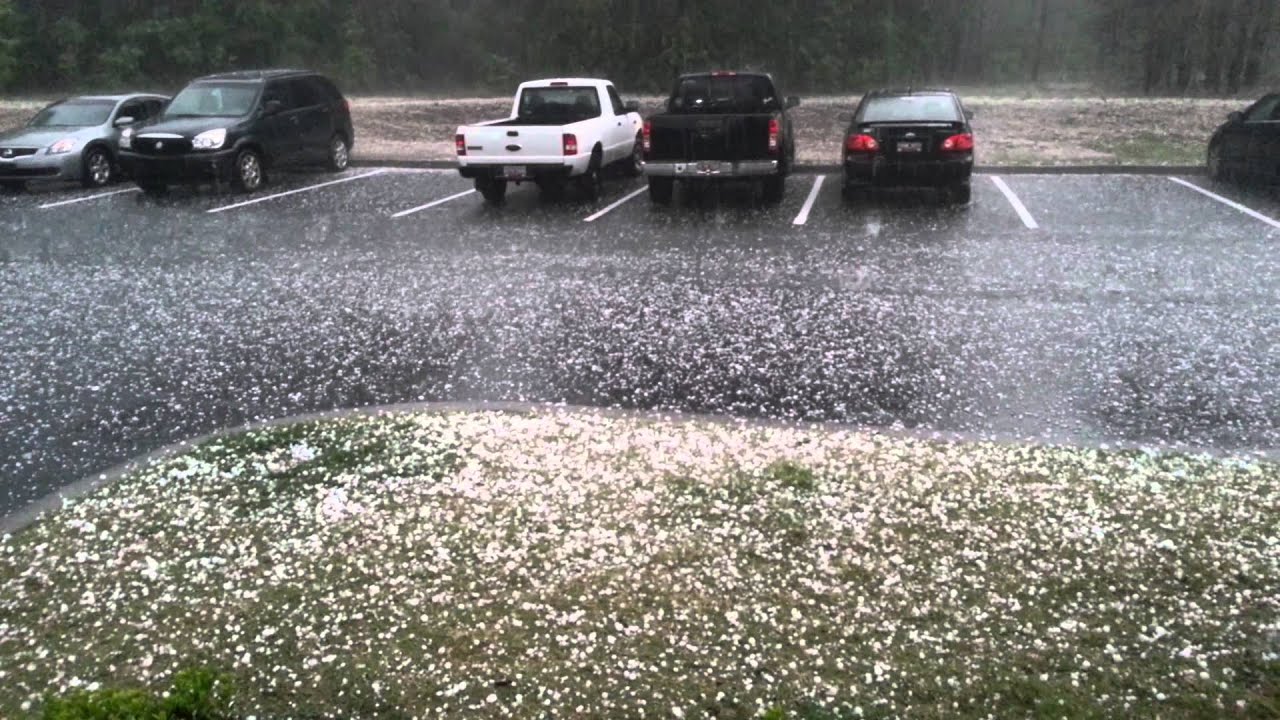 Hail in Columbia, South Carolina - YouTube