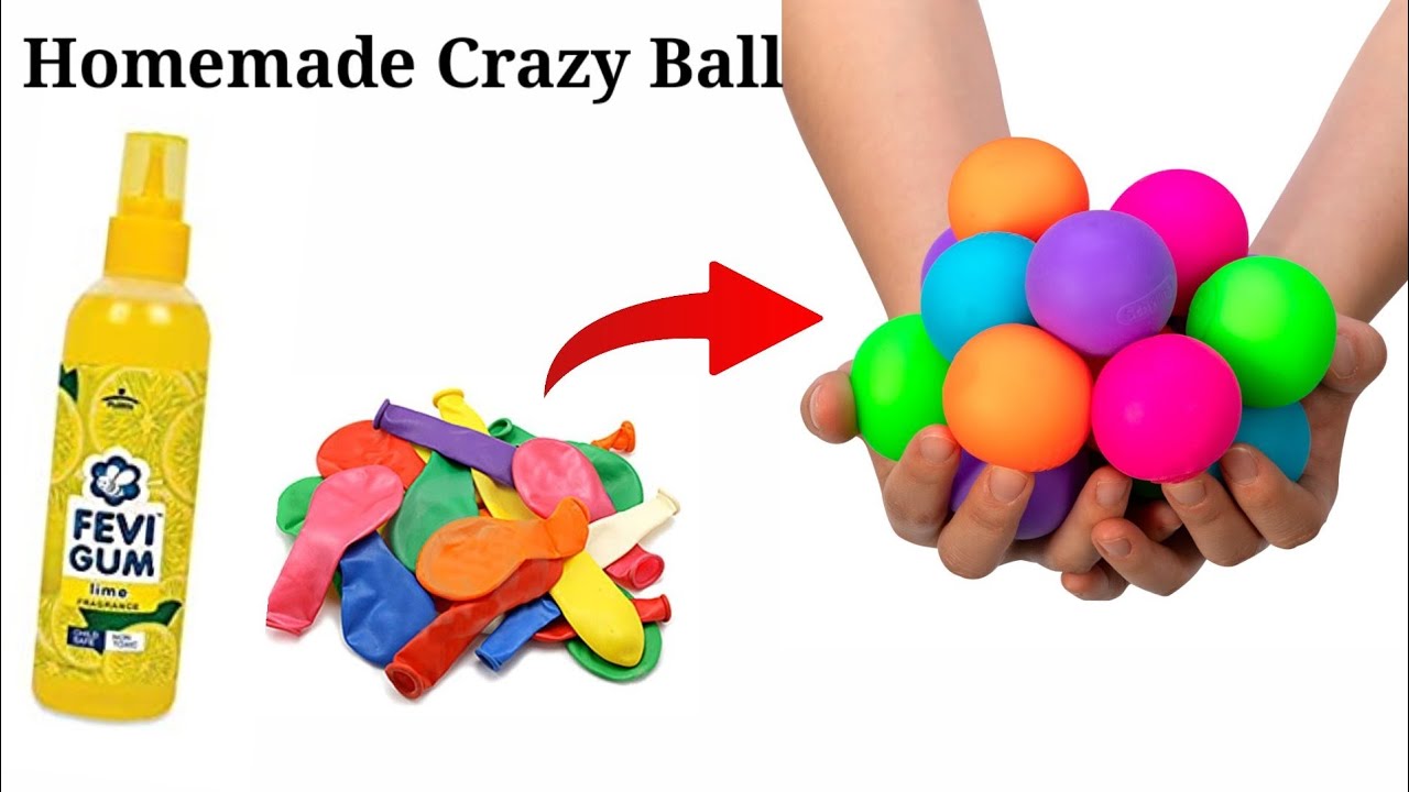 How to make Crazy Ball at home/Bouncy ball /homemade crazy ball/diy ...
