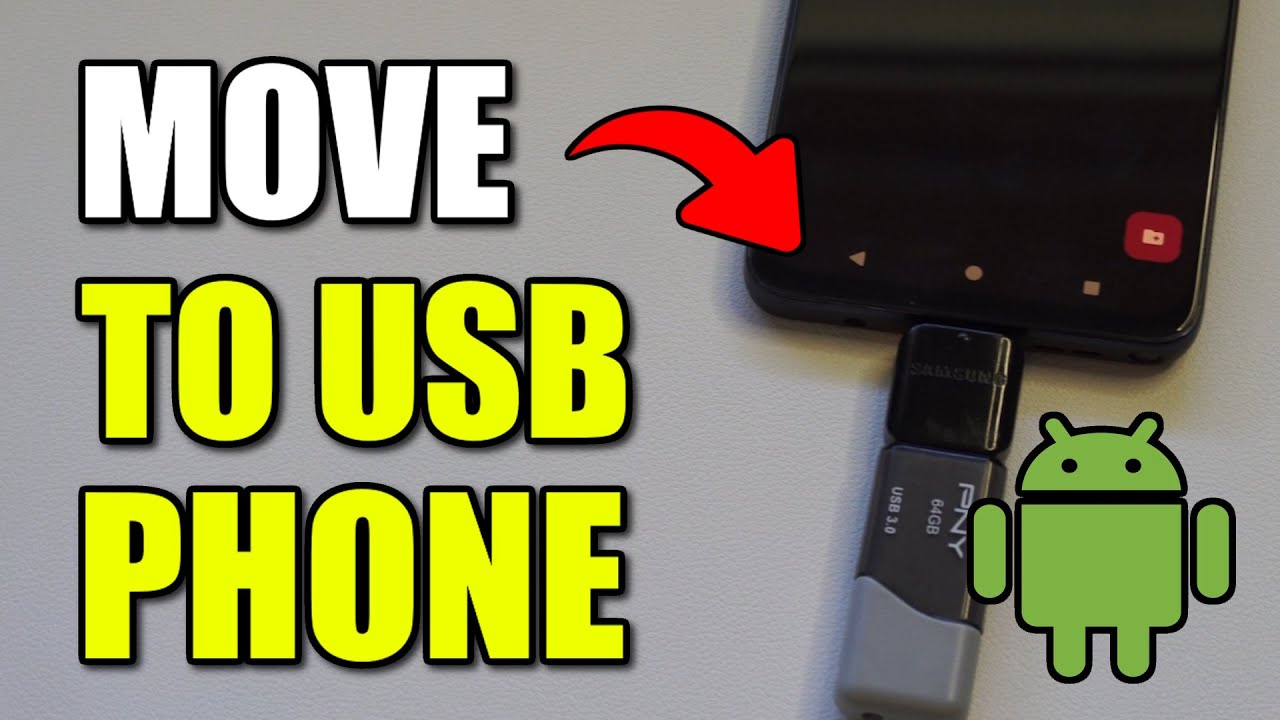 How to Move your PHONE Photos to a USB Drive (Android Tutorial) - YouTube