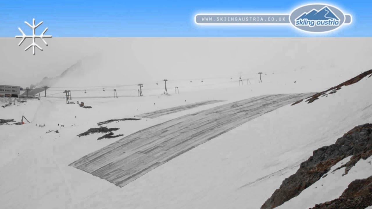 Glacier protection on the Stubai Glacier - YouTube