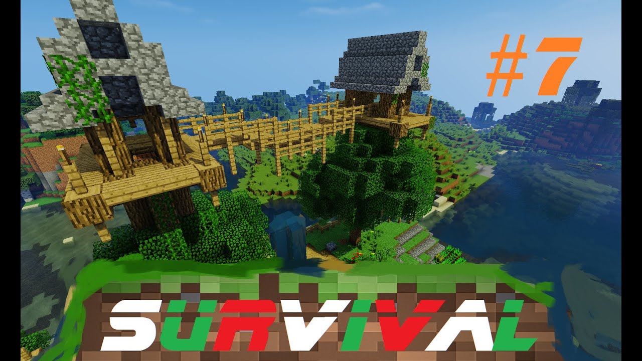 Minecraft: Chill Survival #7 - Къщурки - YouTube