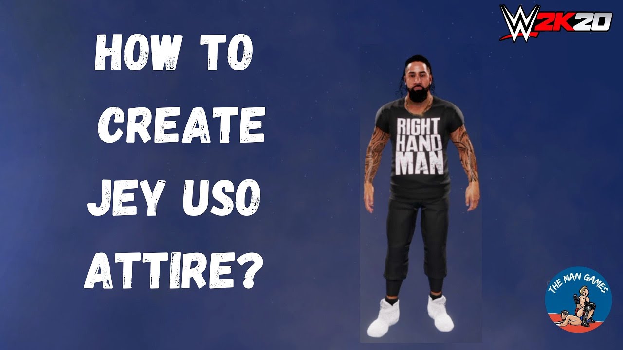 How To Create Jey Uso Attire? WWE 2K20 - YouTube