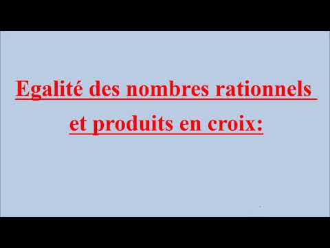 Nombres Rationnels Signe d’un nombre rationnel 2APIC PARTIE 2 - YouTube