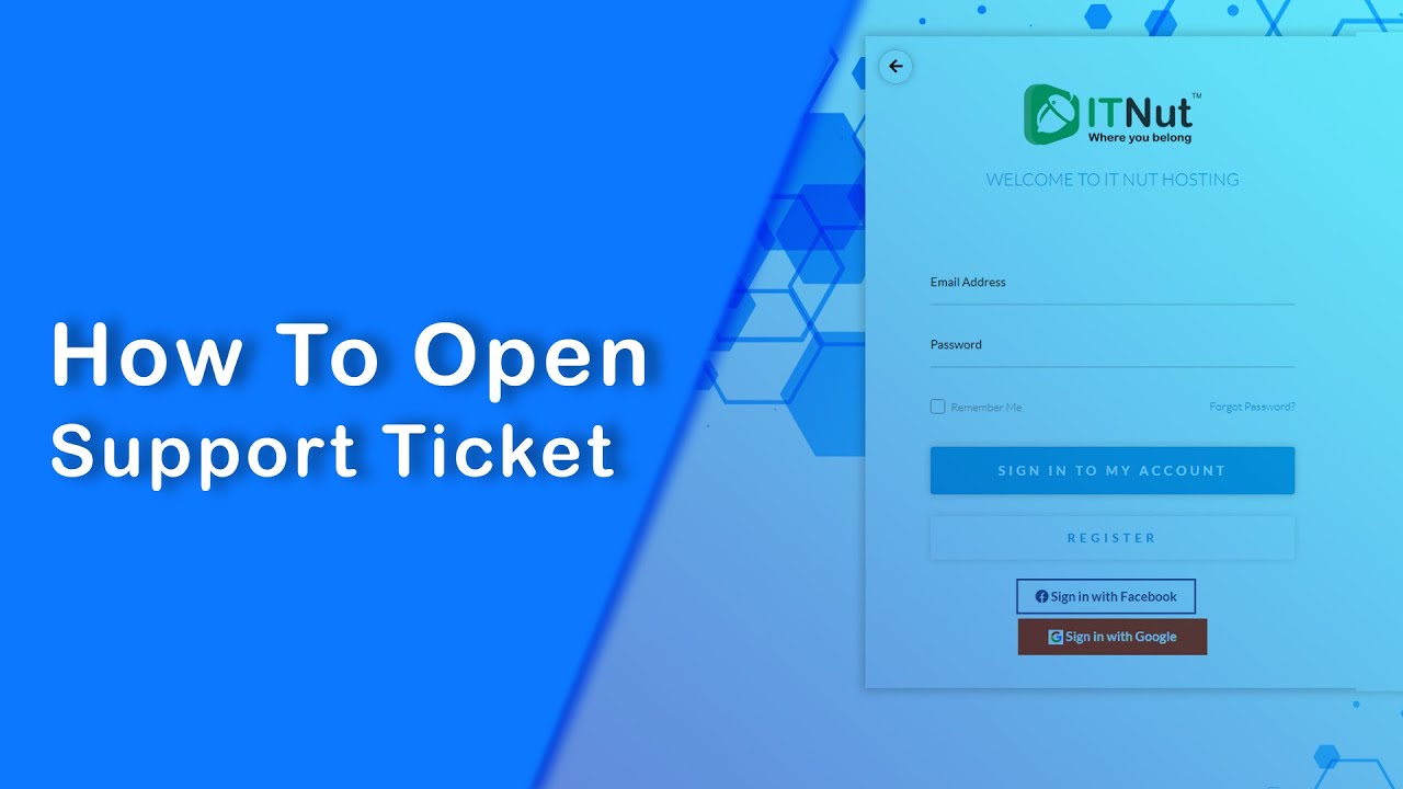 How to Open a Support Ticket - IT Nut Hosting - YouTube
