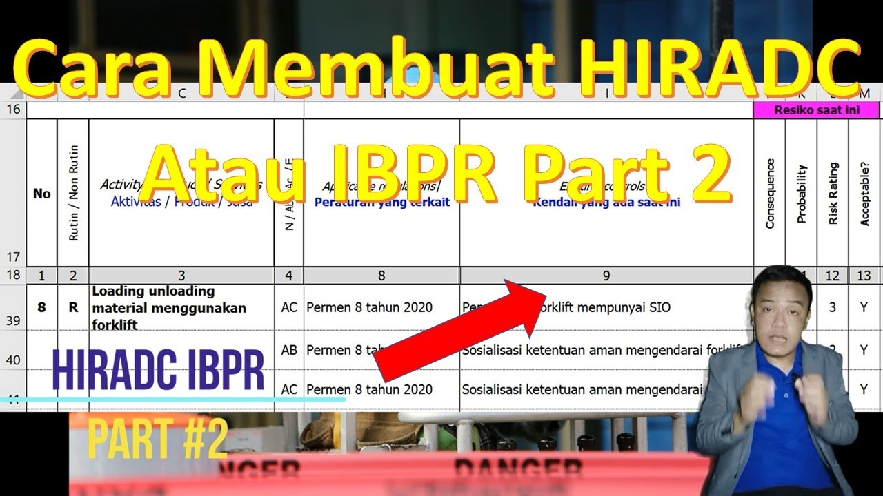 Cara membuat HIRADC atau IBPR yang baik dan benar Part 2 - YouTube