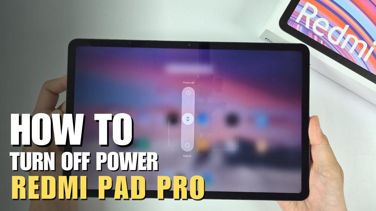 How to Turn Off Xiaomi Redmi Pad Pro - YouTube