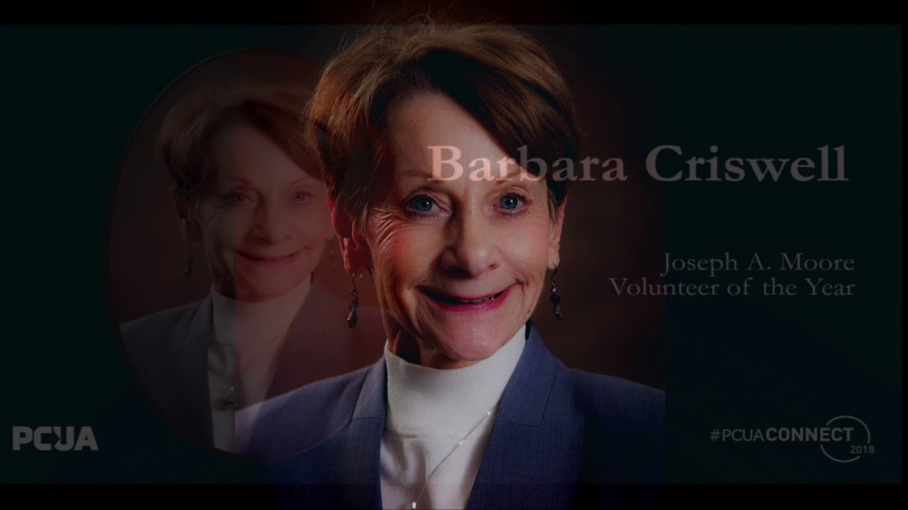 Barbara Criswell - 2018 Volunteer Of The Year - YouTube
