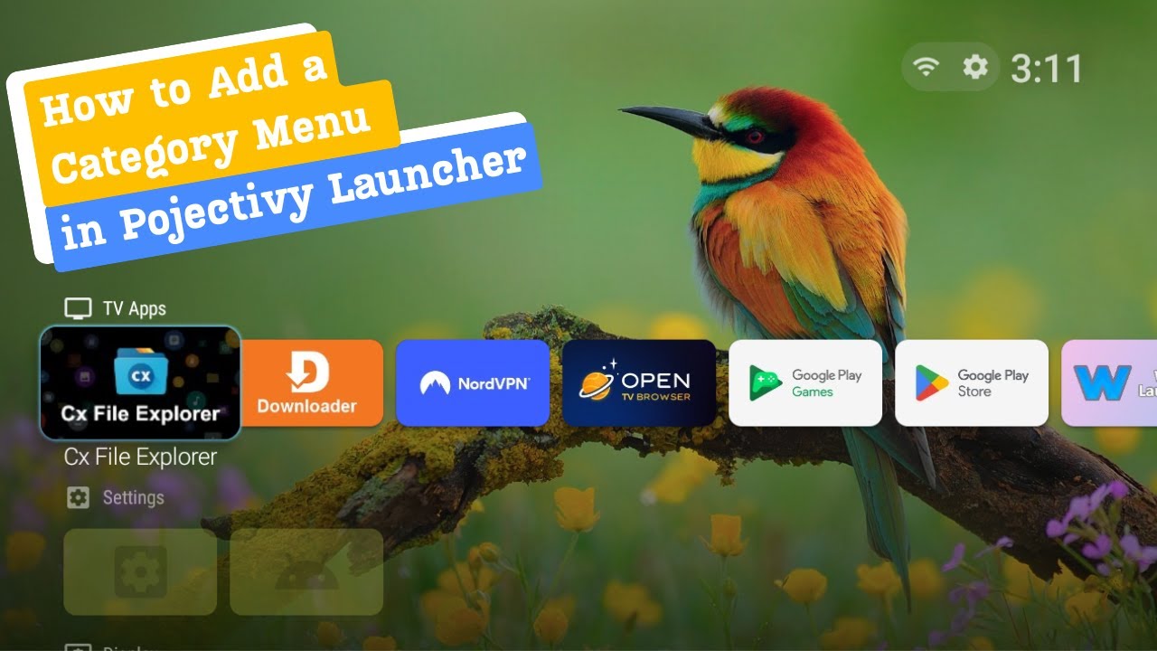How to Add a Category Menu in Pojectivy Launcher - YouTube