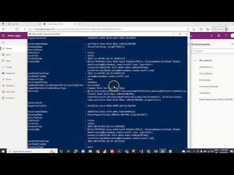 Lesson496- PowerApps PowerShell - Environment Commands- Power Apps 1000 Videos - YouTube