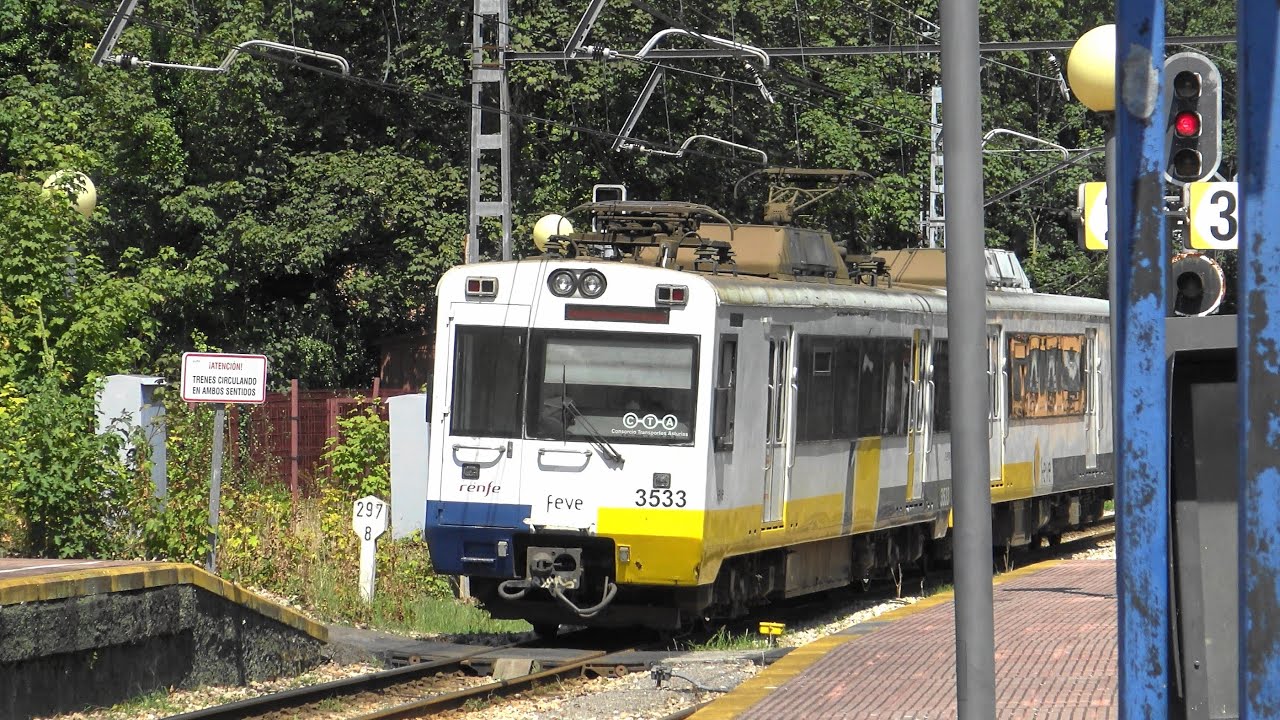Trenes en la RAM. Las Principales Lineas de FEVE en Asturias. Trubia ...