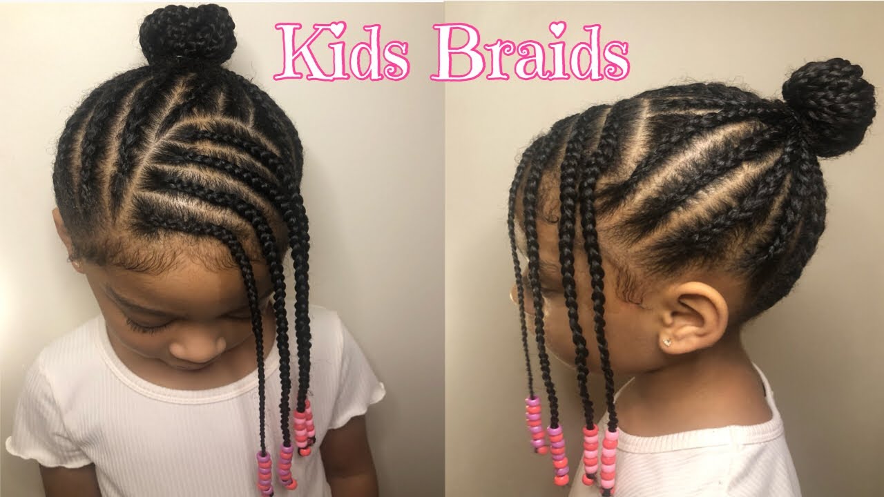 Kids Natural Braid Style Tutorial - YouTube