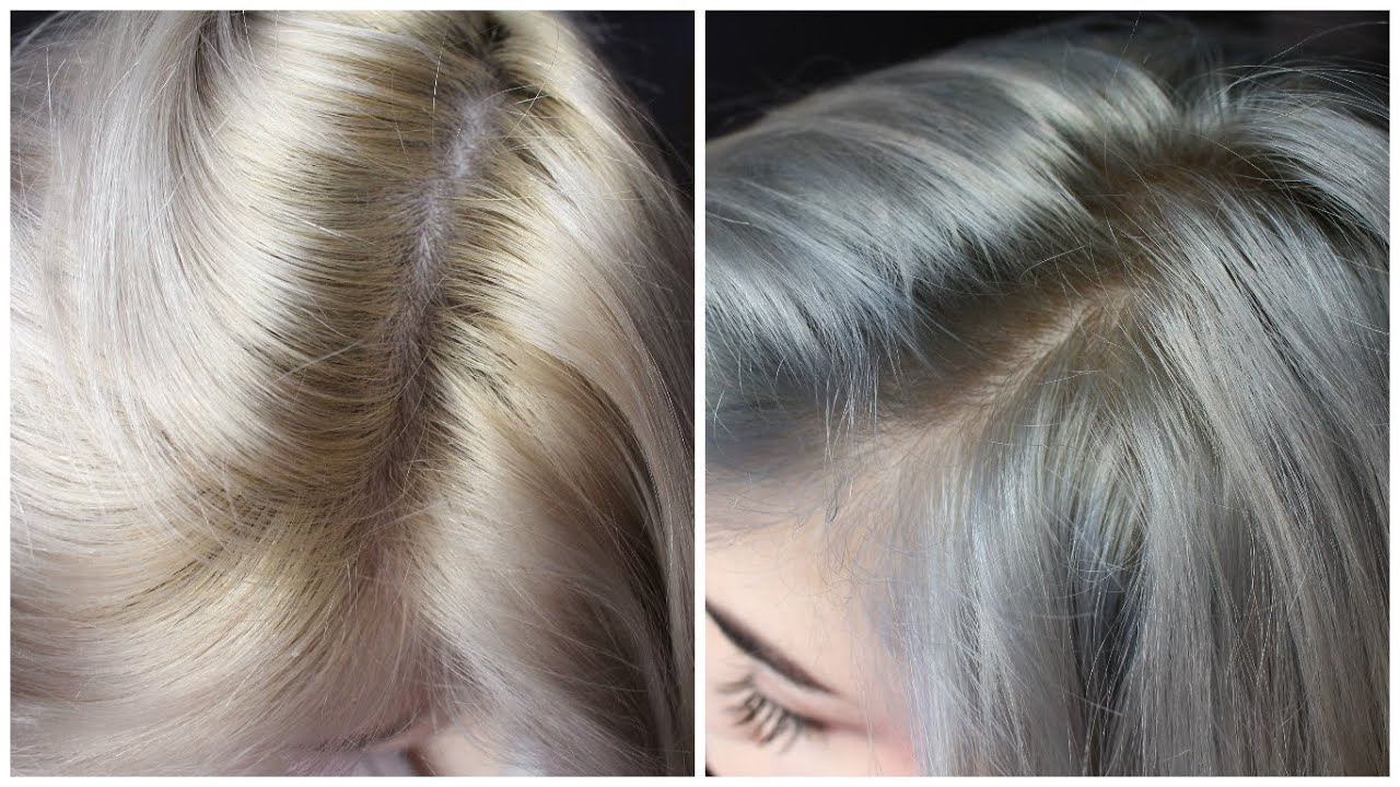 How to tone your roots GREY - YouTube