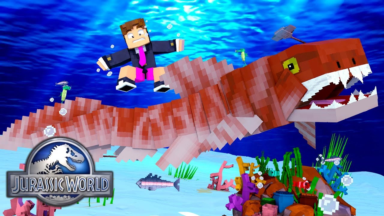 Minecraft: MONSTROS DOS MARES: DUNKLEOSTEUS ! - JURASSIC WORLD Ep.24 ...