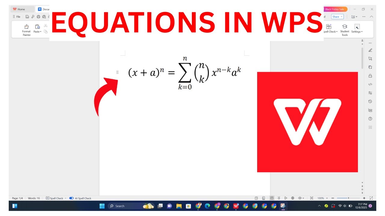 How To Get Equation Option On WPS Office - YouTube